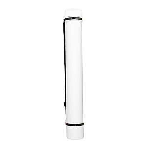 Blueprint Tube, Poster Storage Tube Waterproof Moistureproof Large Capacity Environmentally Friendly Plastic with Strap for Outdoor for Storage for Travel(White)