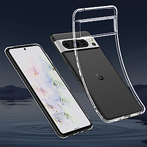 X-level Clear Slim Fit TPU Case for Google Pixel 8 Pro, Ultra-Thin Mobile Phone Cover, Anti-Slip Grip, Scratch Resistant, Wireless, Matte Finish
