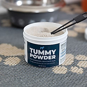 Tummy Powder for Dogs and Cats | Anti-Diarrheal Bentonite Clay Powder | Gas Relief | Stool Firmer | Detox | Anti-Diarrhea | Calcium and Other Minerals | Natural from The Earth | by Blue Dog Pet