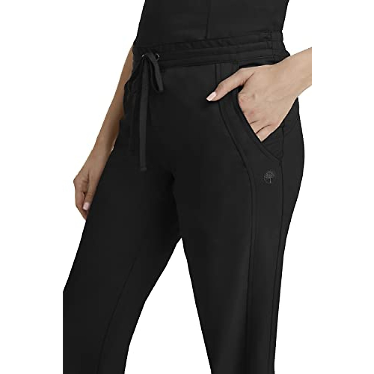 Healing Hands Scrub Pants for Women 2 Pocket Elastic Back Drawstring Pant Purple Label 9095 Taylor Black M