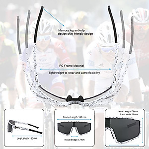 Karsaer Visison Polarized Cycling Riding Glasses Sports Sunglasses Men Women for Moutain Baseball MTB Bicycle
