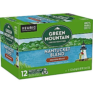 Green Mountain Coffee Roasters Nantucket Blend Keurig Single-Serve K-Cup Pods, Medium Roast Coffee, 12 Count
