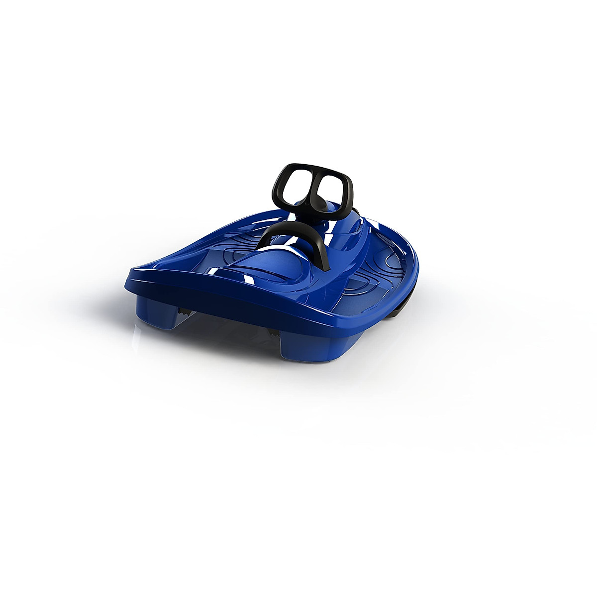 Gizmo Riders 2-Seater Ski Sled with Differential Steering System and Deep Digging Brake - Stratos Electric Blue