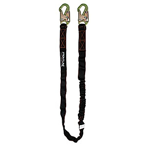Frontline LIS61S Internal 6' Shock Absorbing Lanyard | Single Leg Lanyard Snap Hook Ends | ANSI & OSHA Compliant
