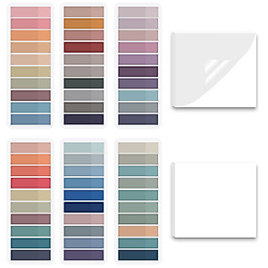 1300 Pcs Sticky Index Tabs Page Markers, Morandi Sticky Note Tabs Colored and Transparent Sticky Notes Page Tabs Book Marker for Binders, Books, Paper, Notes, Filer Folders