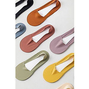 FORJMMP 10/20 Pairs No Show Socks for Women Non-slip Low Cut Liner Socks Invisible Ice Silk Socks (10 Pairs)