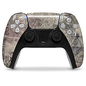 WraptorSkinz Skin Wrap compatible with Sony PS5 DualSense Controller Pastel Abstract Gray and Purple (CONTROLLER NOT INCLUDED)