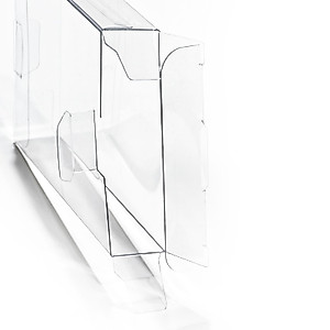 CHILDMORY 10Pcs Clear Box Case Sleeve CIB Protector for NES Games Cartridge Box