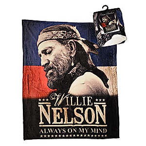 Midsouth Products Willie Nelson Throw Blanket 50" X 60" Always On My Mind