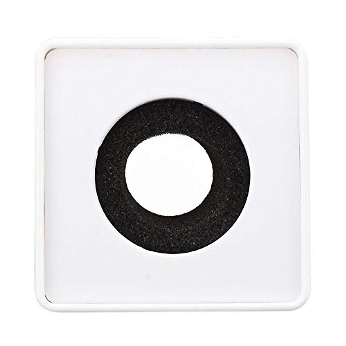 ABS Portable Square Cube Shaped Interview Mic Microphone Logo Flag Station Logo Superior Live Microphone DIY (White)