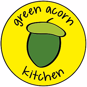 Hanging Hand Towel - Kitchen Tools & Vintage Pyrex Fabric - Brown Blue Pink - Brown Plush Kitchen or Bath Towel - Handmade by Green Acorn Kitchen