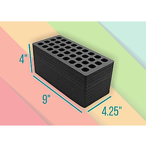 Polar Whale 4 Art Marker Storage Tray Organizers Pen Pencil Brush Storage Design Stand Supply Horizontal Storage Non-Scratch Non-Rattle Washable Compatible with Copic and More Each Holds 36