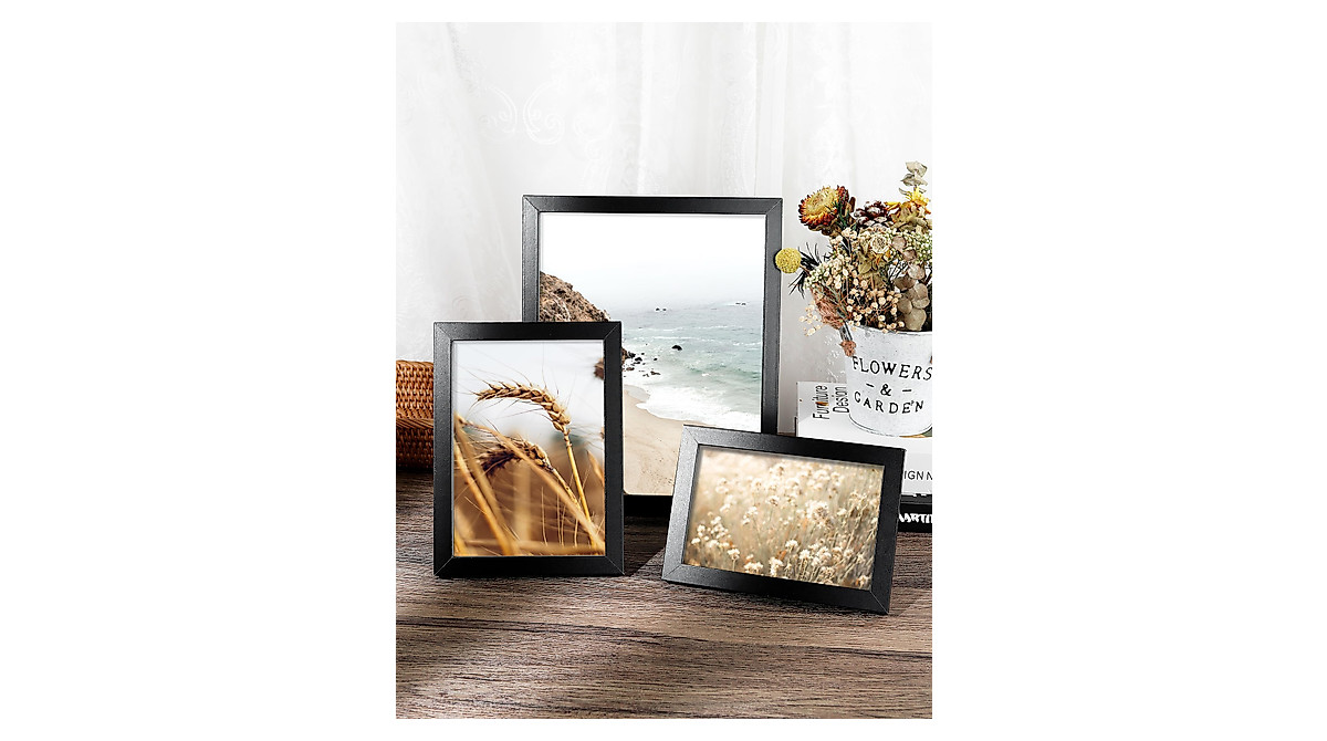 Annecy 4x10 Black Photo Frame – Elegant Wall Mount For Memories