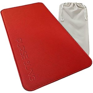 Purse Bling Base Shaper for Neverfull GM, Bag Shaper for LV Never full Bags and other LV Totes, Vegan Leather (Red, GM)