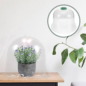 Garden Cloche Plant Protection Cover Outdoor Greenhouse Plant Cover Outdoor Plant Shelter Garden Flower Shelter Winter Plant Protector Plant Nursery Cover Bell Jar Plastic Dome