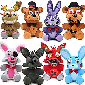 YLEAFUN Animals Plush Figure Toys, 7 Inch Plush Toy - Stuffed Toys Dolls - Kids Gifts - Gifts for Fans