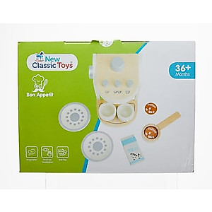New Classic Toys 10705 Coffee Maker, Multicolor (White), 3 years to 9 years