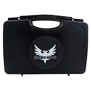 My Holster Emperor Arms Pistol Gun Case for Firearms, Handgun Hard Carrying Cases Lockable Storage for Home or Travel, Heavy-Duty with Egg Crate Foam