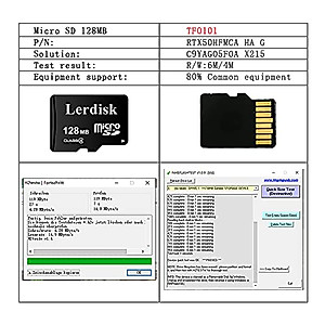 Lerdisk Factory Wholesale Micro SD Card 128MB Class 4 in Bulk Small Capacity 3-Year Warranty Special for Small Files Storage or Company Use NOT Suitable for Camera or Cell Phone (NOT GB, 1024MB=1GB)