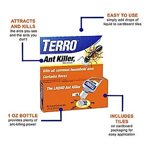Terro Liquid Ant Killer II, 1 oz, Pack of 6