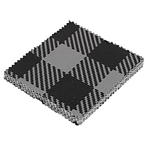 Soimoi Lumberjack Print Precut 5-inch Cotton Fabric Quilting Squares Charm Pack DIY Patchwork Sewing Craft