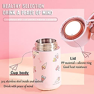 Roffatide Anime Cinnamoroll Cute Stainless Steel Vacuum Thermos Water Bottle Mug for Girls Women Hot & Cold for Hours Insulated Bottle Gift for Birthday Christmas Blue