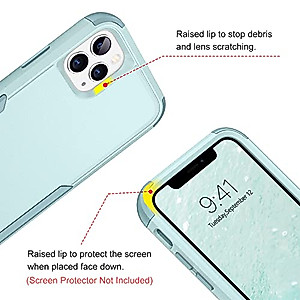 BENTOBEN iPhone 11 Pro Case, 3 in 1 Heavy Duty Rugged Hybrid Shockproof Hard PC Soft TPU Bumper Non-Slip Protective Girls Women Boy Men Phone Cases Cover for iPhone 11 Pro 5.8 Inch, Mint Green