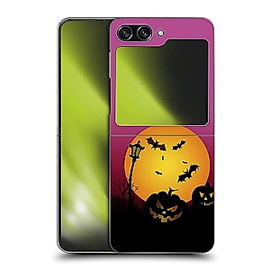 Head Case Designs Officially Licensed Simone Gatterwe Spooky Halloween Hard Back Case Compatible with Samsung Galaxy Z Flip5