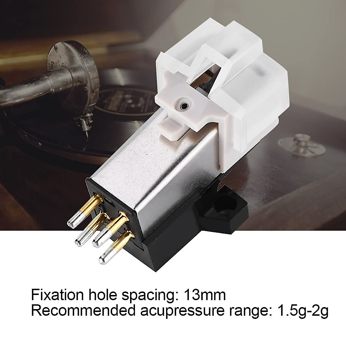 fosa Magnetic Cartridge with LP Needle Accurate Record Function Replacement Phonograph Cartridge for Turntable Record Player