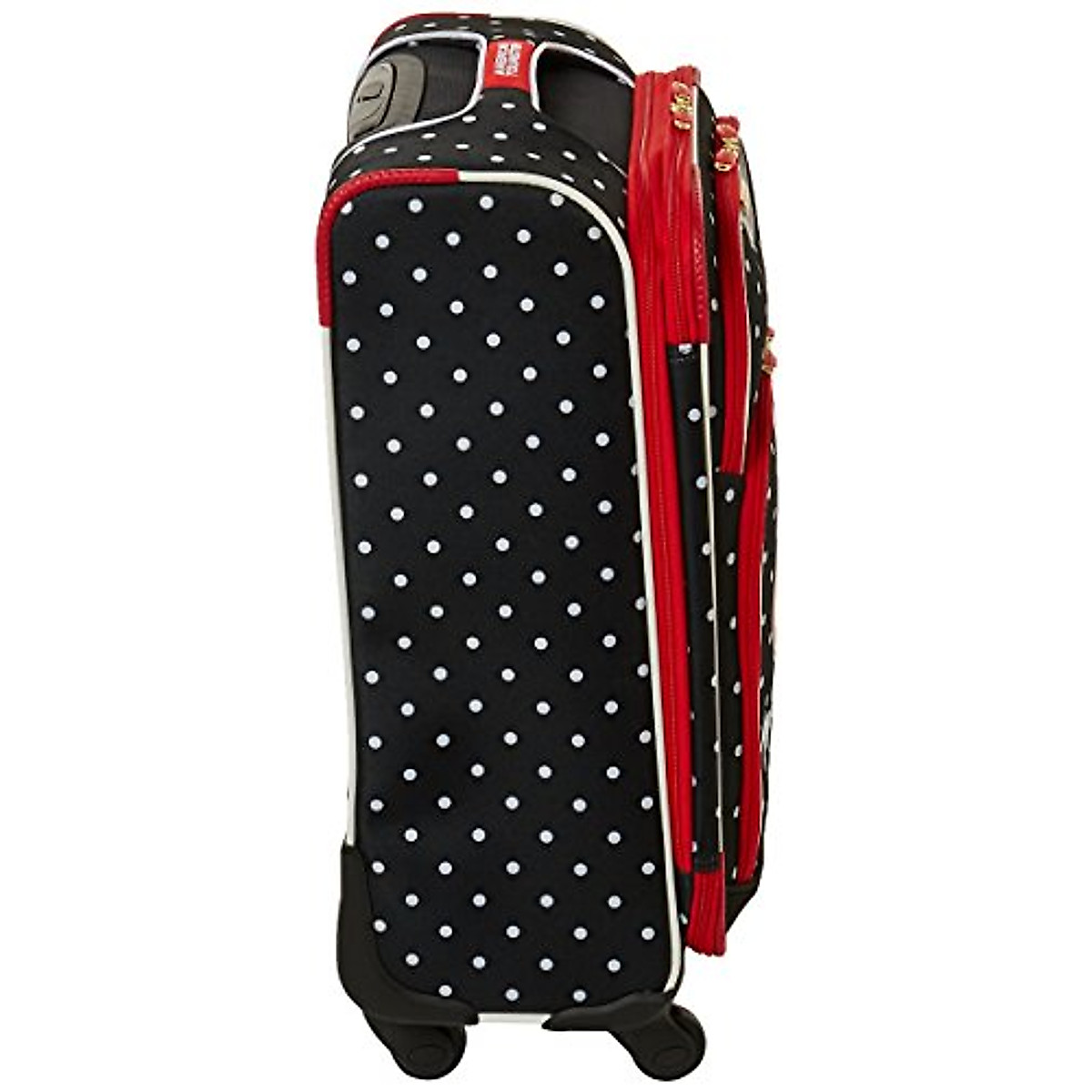 American Tourister Disney Softside Luggage with Spinner Wheels, Minnie Mouse Red Bow, 21-Inch