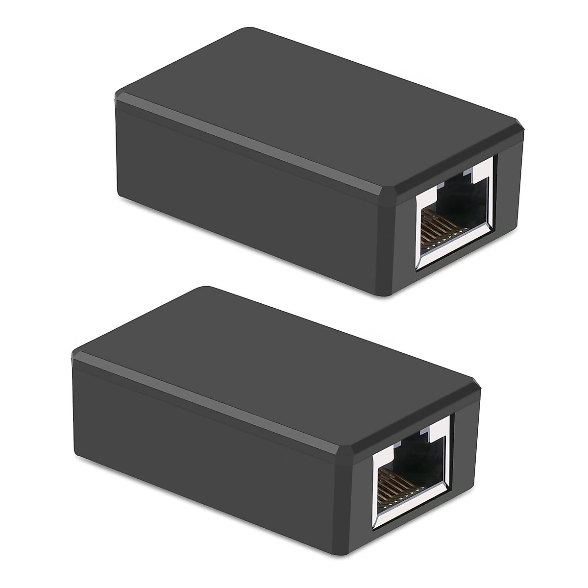 BOLS (2 Pack) RJ45 Female to Female Coupler, Ethernet Coupler，Ethernet Extension, for CAT5/ CAT5E/ CAT6E/ CAT7/ CAT7 Ethernet Expansion Cable