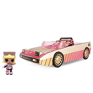 LOL Surprise Car Pool Coupe with Exclusive Doll, and Dance Floor - Toy Car Playset with Black Light Headlight and Play Set Accessories - Great Birthday Gift for Kids Ages 6-8 Years