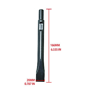 Pneumatic Chipping Hammer Air Flux Chipper (6,500 SPM) Scaling Hammer Chisel Fast Remove Weld Splatter, Slag, Metal Rust