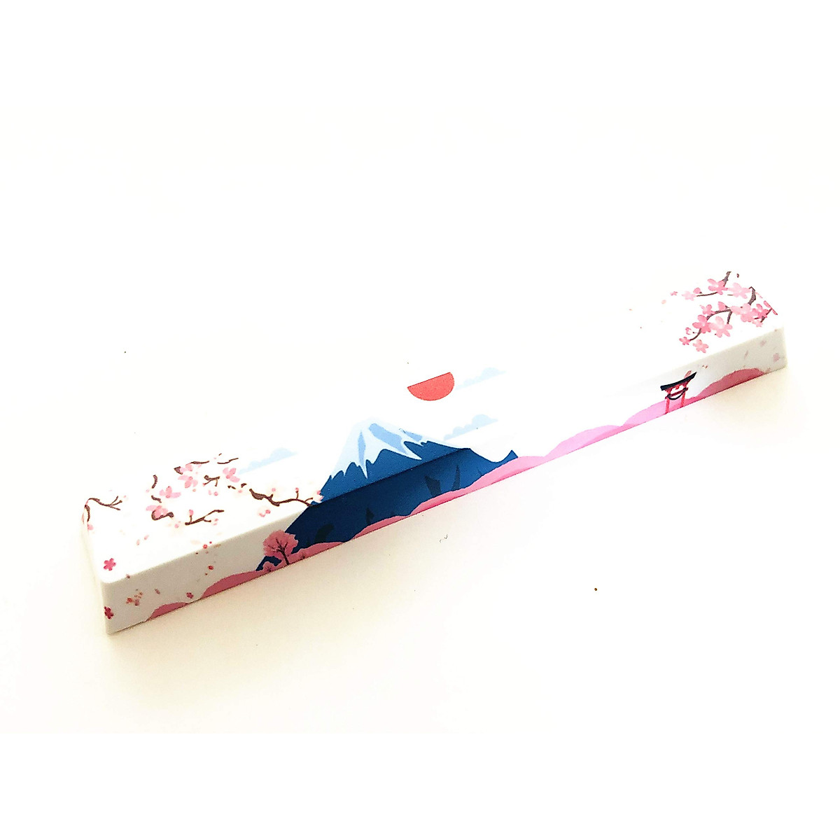 Mount Fuji Pink Sakura 6.25u Spacebar Keycap 2.75x Shift R4/ESC PBT Keyset Dye-Sublimation Artisan Switch OEM Profile for Cherry RGB MX Mechanical Gaming Keyboards (6.25x Spacebar Keycap)