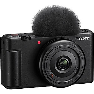 Sony ZV-1F Vlog Camera for Content Creators and Vloggers (Black) Bundle with Advanced Accessories | ZV1F/B