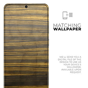 DesignSkinz Gold Standard Zebrawood Protective Vinyl Decal Wrap Skin Cover Compatible with The Samsung Galaxy S20 (Screen Trim & Back Glass Skin)