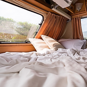 Lounj 2 Inch RV Gel Memory Foam Mattress Topper, Bunk (30x80), Blue