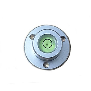 Driak Aluminum Metal Case Bullseye Level Spirit Level, 22x14x10mm/0.87"x0.55"x0.39"