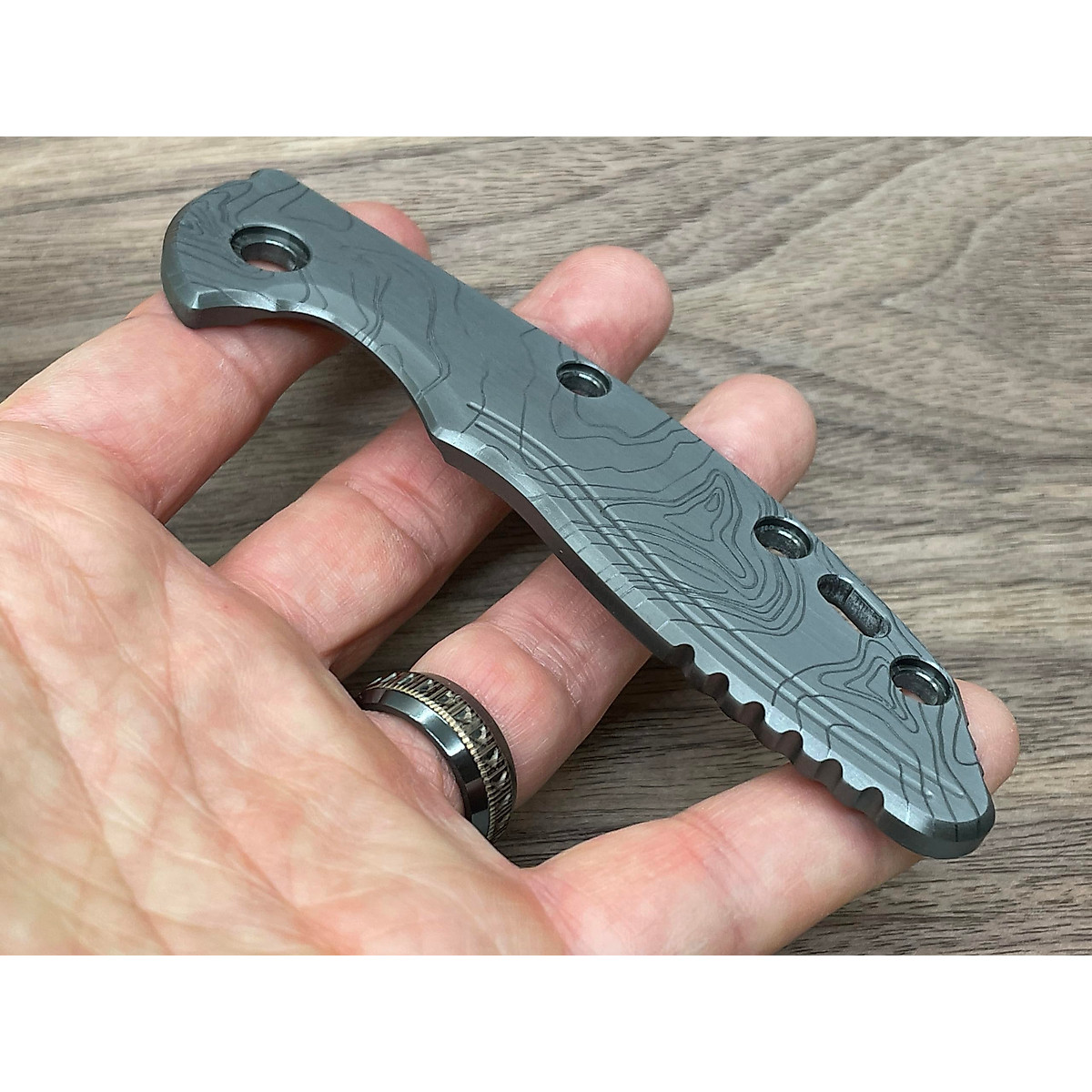 TOPO engraved Black Zirconium scale for XM-18 3.5 HINDERER