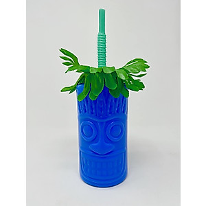 Greenbrier Luau-Themed Shaped Cups with Straws, 12 oz. - 3 Pack - VALUE - POOL PARTY