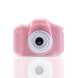 NC HD Children's Digital Camera Cartoon Camera Portable SLR Camera Toy Kids Birthday Gift HD (1300W Pixels) Pink