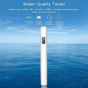 Weytoll Multifunctional Digital 3 in 1 Water Quality Tester Portable High Accurancy Water Quality Test Pen Water Quality Measurement Tool Water TDS/EC/Temperature Measuring