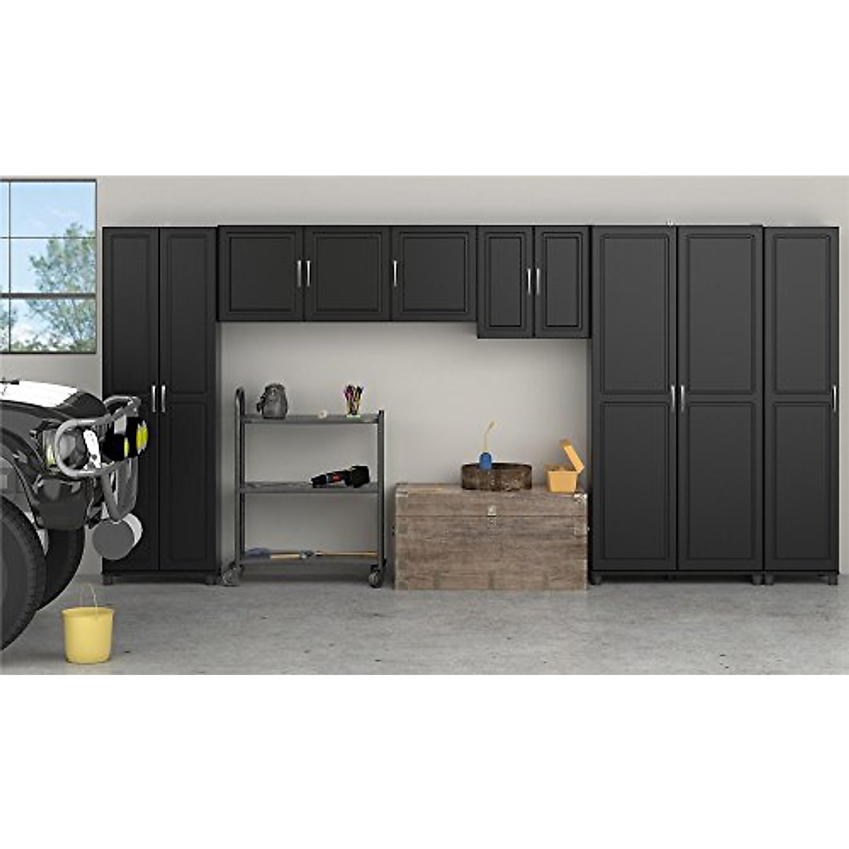 SystemBuild Kendall 24" Wall Cabinet - Black