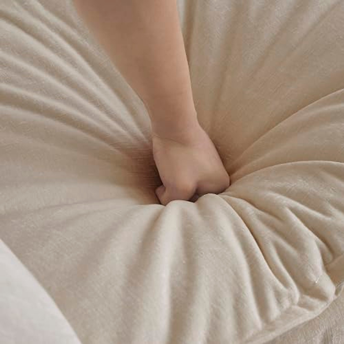 Eafurn Comfy Chenille Upholstered Accent Chair with Movable Ottoman,Oversized Single Sofa Couch Deep Seat Lounge Armchair for Living Room Bedroom Office Apartment, Coffee 57.4"