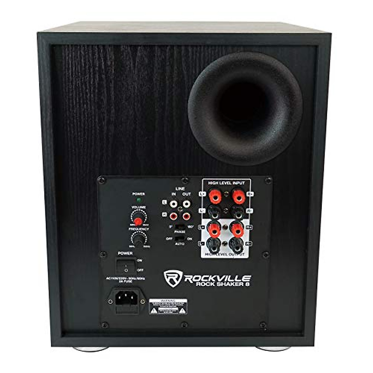 Rockville Rock Shaker 8" Inch Black 400w Powered Home Theater Subwoofer Sub