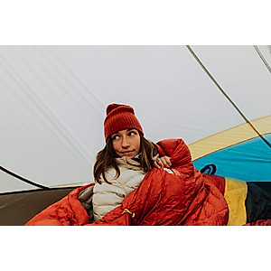 Sierra Designs Cloud 35 Degree DriDown Sleeping Bag Ultralight Zipperless Down Sleeping Bag for Backpacking and Camping - Regular