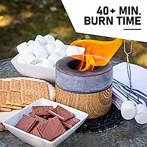 Tabletop Fire Pit for Backyards, Kitchen, & BBQ Parties | Smores Maker Circular Tabletop Indoor Mini Fire Pit | Portable Fire Pit for Camping & Outdoor Trips by Museo Gray