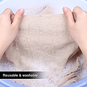 Muslin Fabric 10 Yard Linen Fabric 63 Inches Wide Textile Unbleached Natural Cotton Fabric Soft & Smooth Embroidery Fabric Reusable & Washable Muslin Cloth for Sewing Embroidery Decor DIY Projects