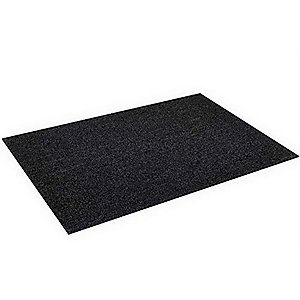 BBQ Grill Splatter Mat for Gas Electric Oven & Smokers - Absorbent Grill Pad Washable Floor Mat Protects Deck and Patio from Grease Splatter (30'' x 48'', Black) Plus Reusable Cleaning Cloths(2)