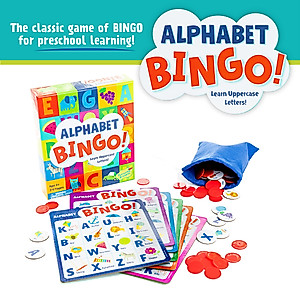 Peaceable Kingdom Alphabet Bingo and Alphabet Go Fish Educational Games for Kids